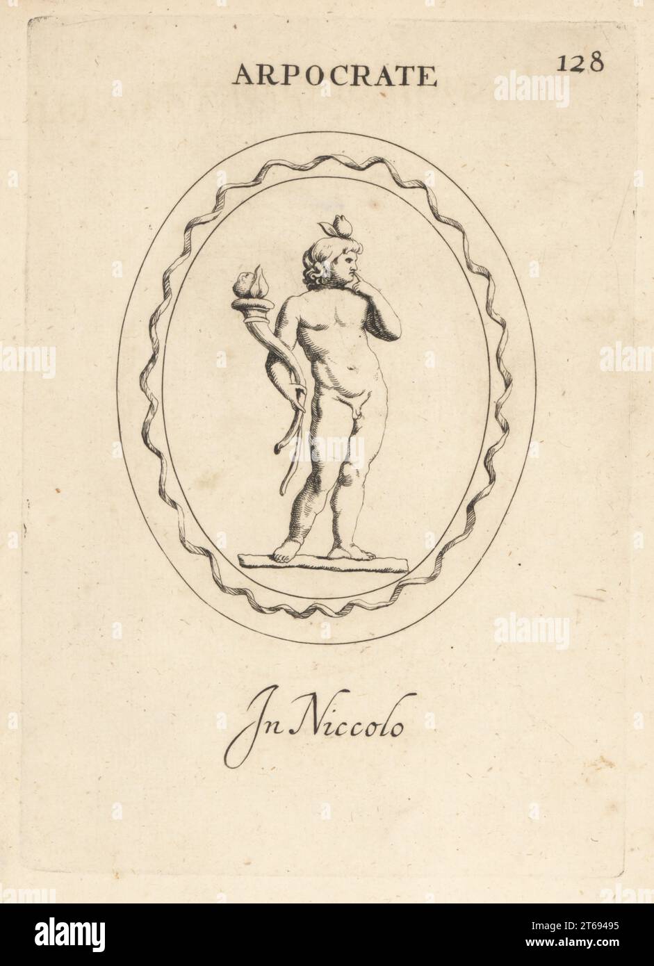 Figure of Harpocrates, ancient Greek god of silence, secrets and ...