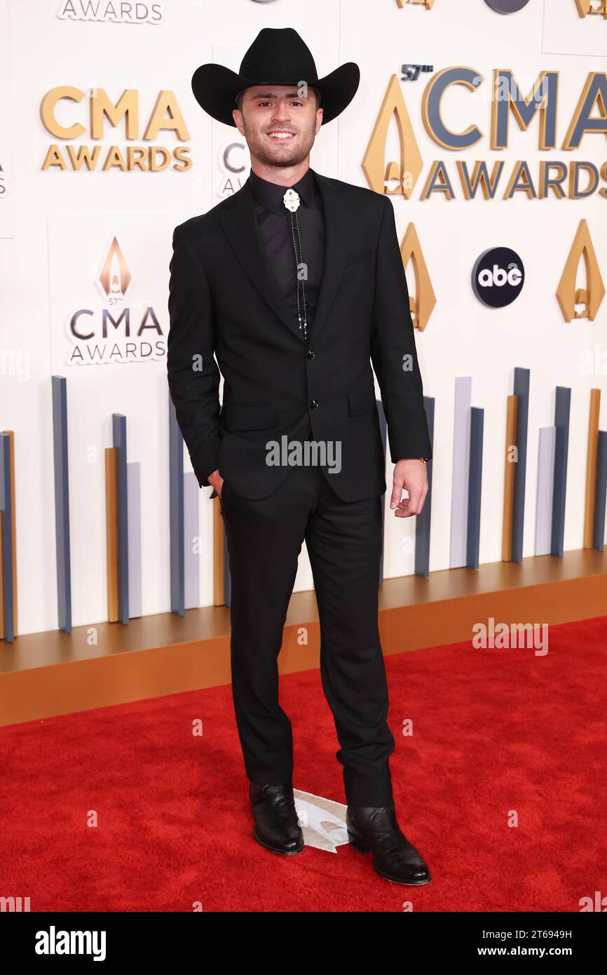 Nashville, USA. 08th Nov, 2023. Greylan James arriving at the 57th ...