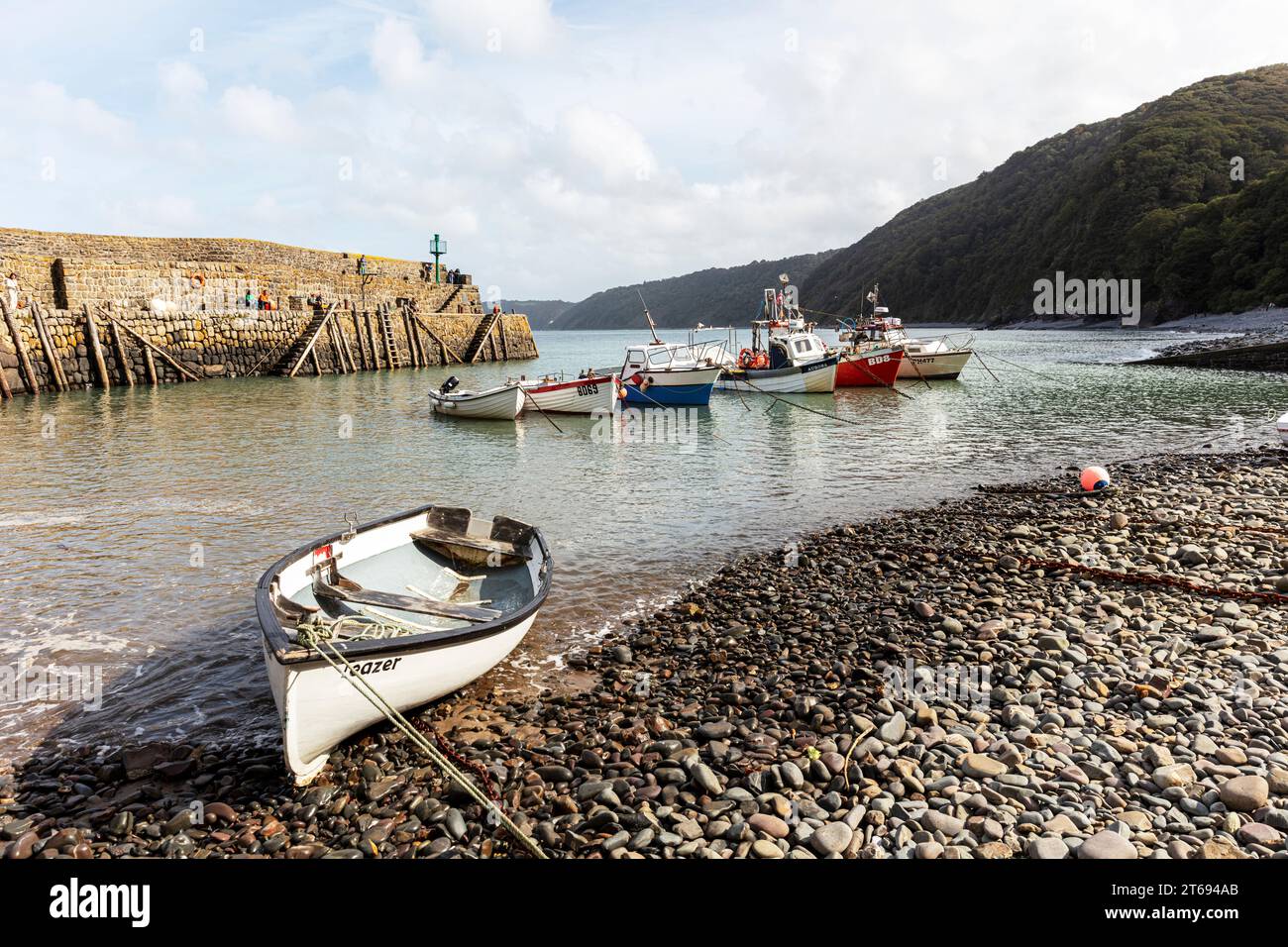 Clovelly, Devon, UK, England, Clovelly harbour, Clovelly UK, Clovelly ...