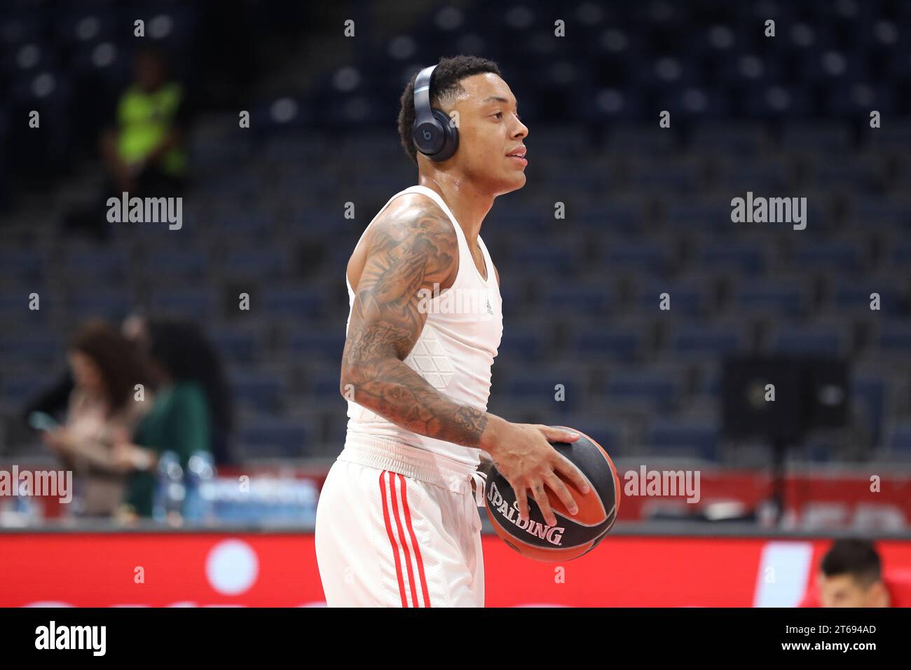 Belgrade, Serbia, 2 November, 2023. Yago Dos Santos of Crvena Zvezda ...