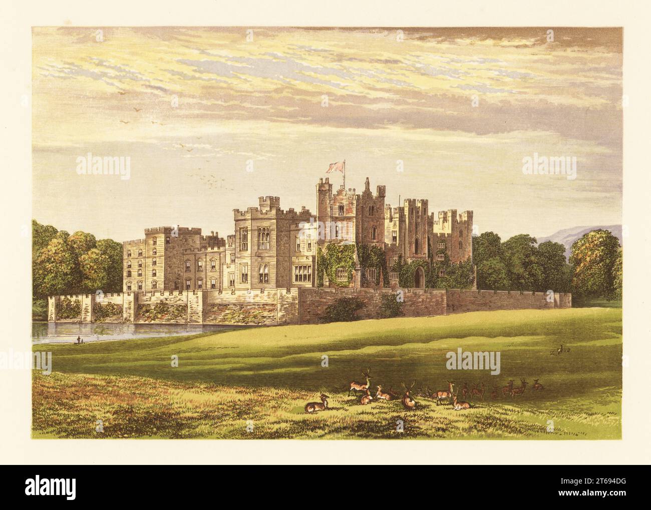 Raby Castle, Durham, England. Medieval castle built in 1379 by John de ...