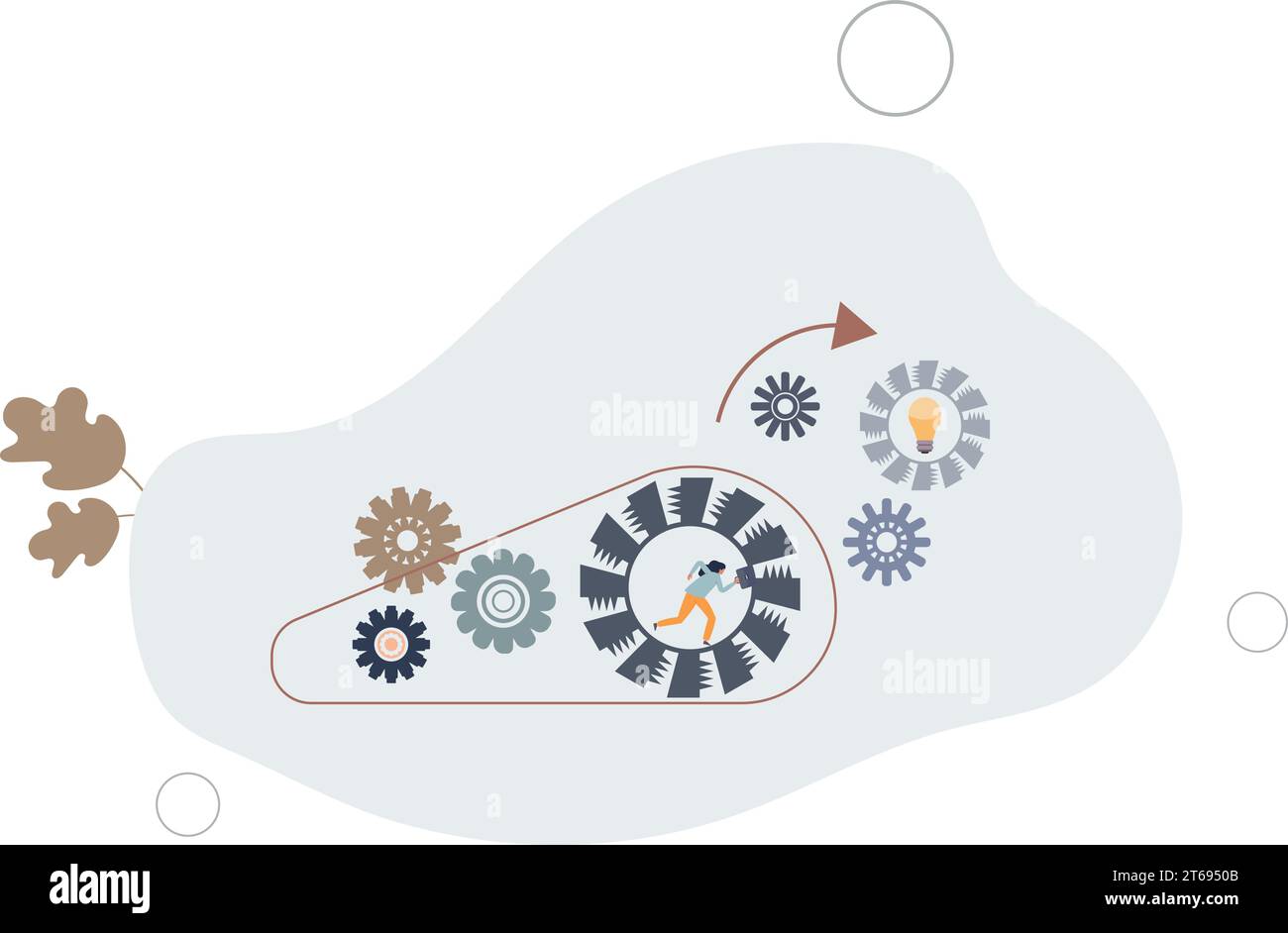 Teamwork gears as business cooperative machinery.process acceleration ...