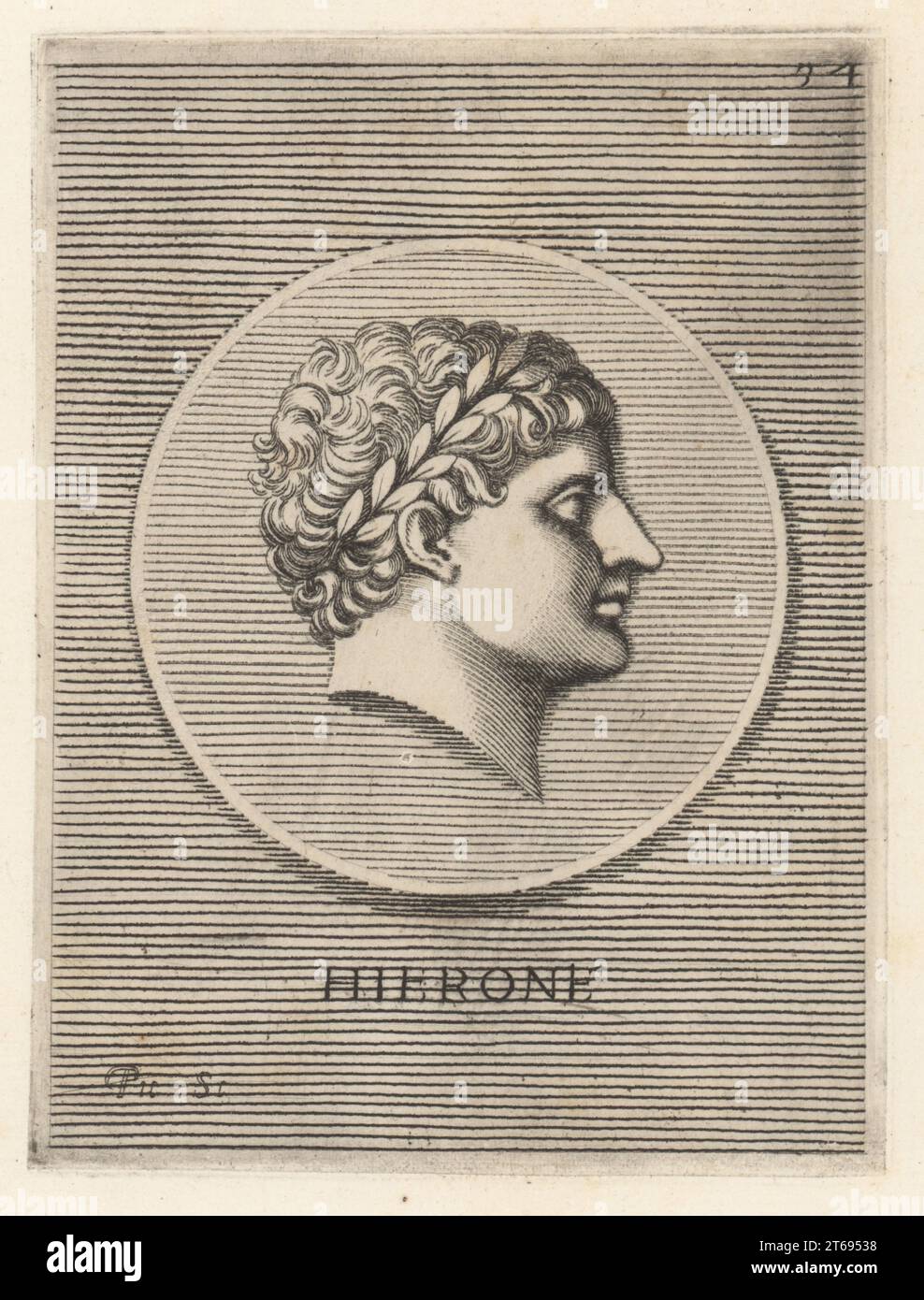 Hiero II, Greek tyrant of Syracuse, Sicily, from 275 to 215 BC. Former ...