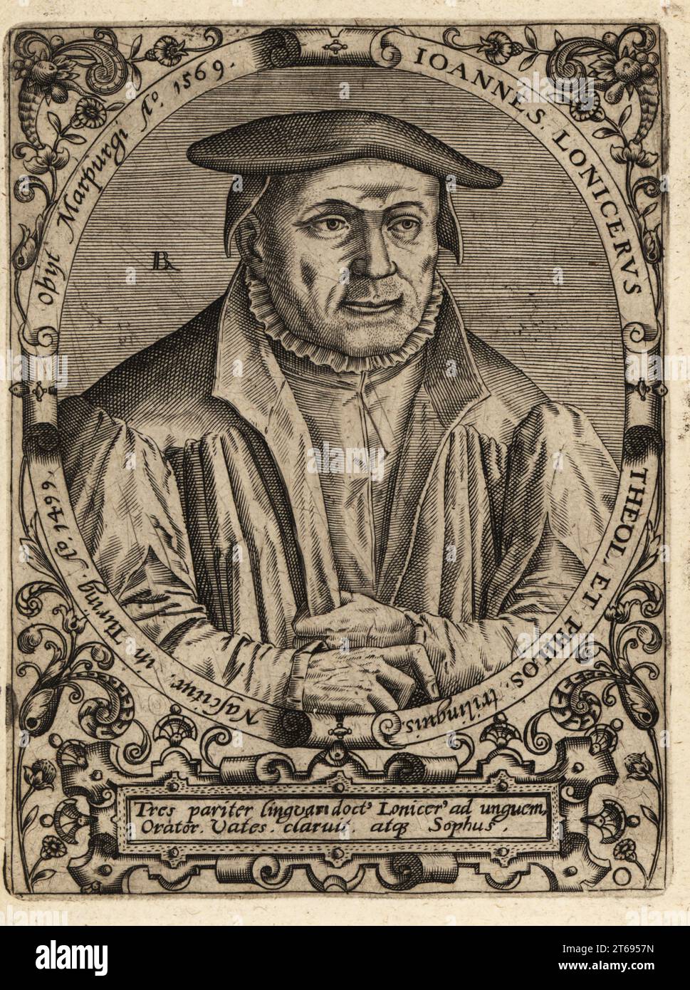 Johann Lonitzer, 1497-1569, German classical scholar, professor of ...
