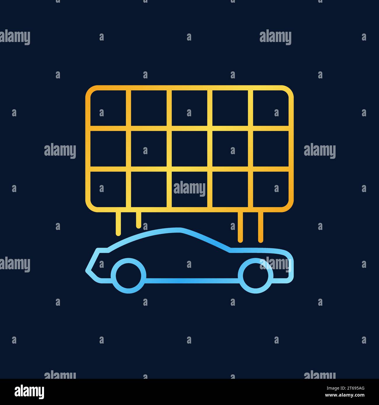 Golden color car Stock Vector Images - Alamy