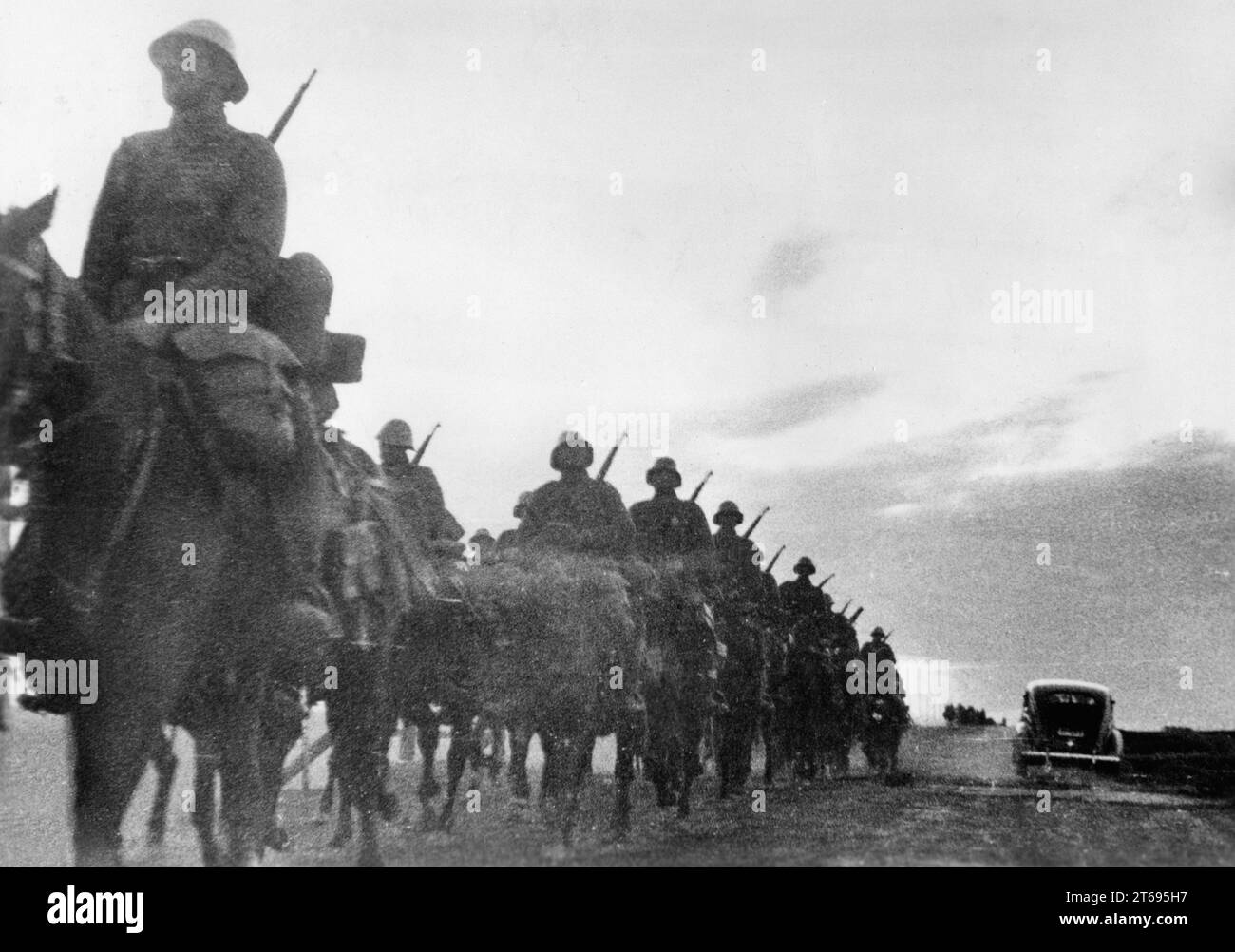 Romanian cavalry in the battle of Odessa. [automated translation] Stock ...