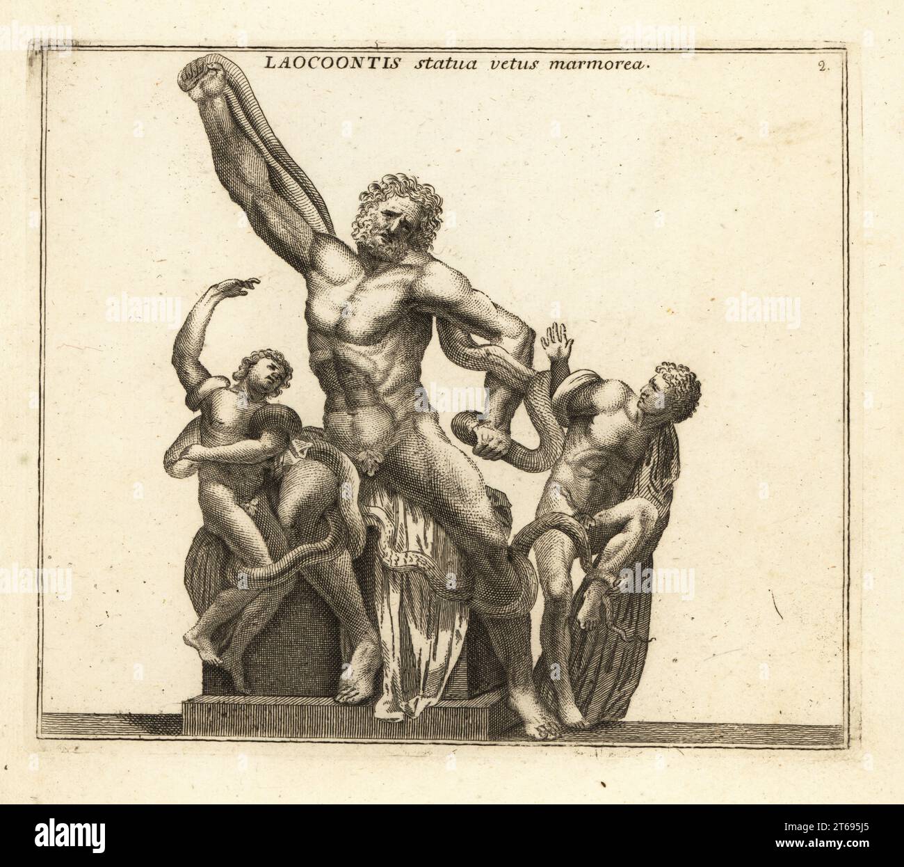 Statue of Laocoon and his Sons or Gruppo del Laocoonte, Vatican. Trojan ...