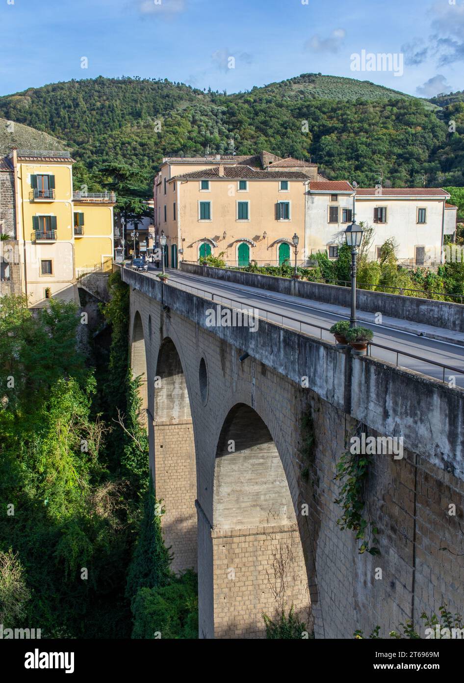 Sant'Agata de Goti, Italy - overlooking a dramatic cliff, Sant'Agata de ...