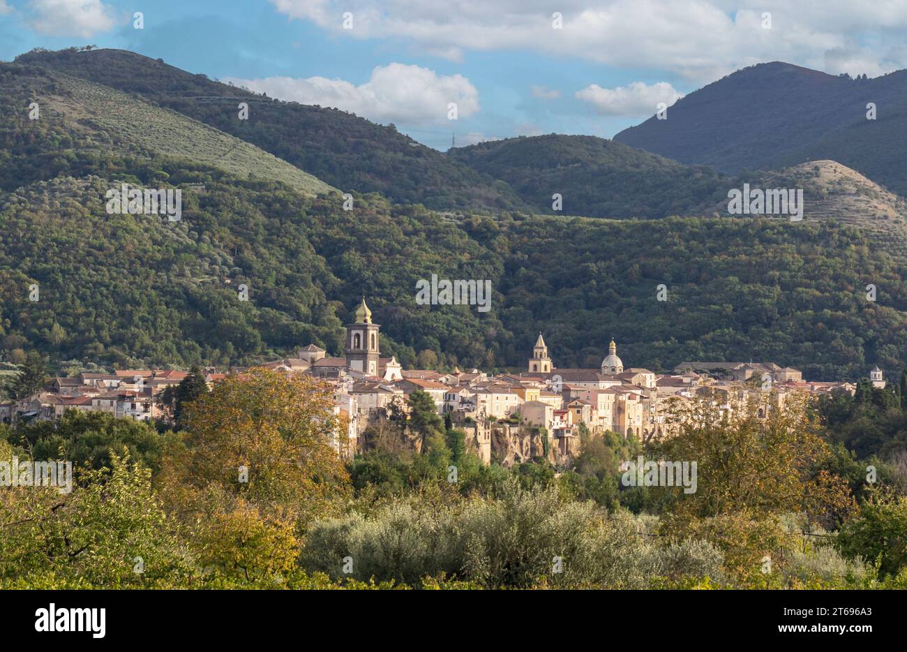 Sant'Agata de Goti, Italy - overlooking a dramatic cliff, Sant'Agata de ...