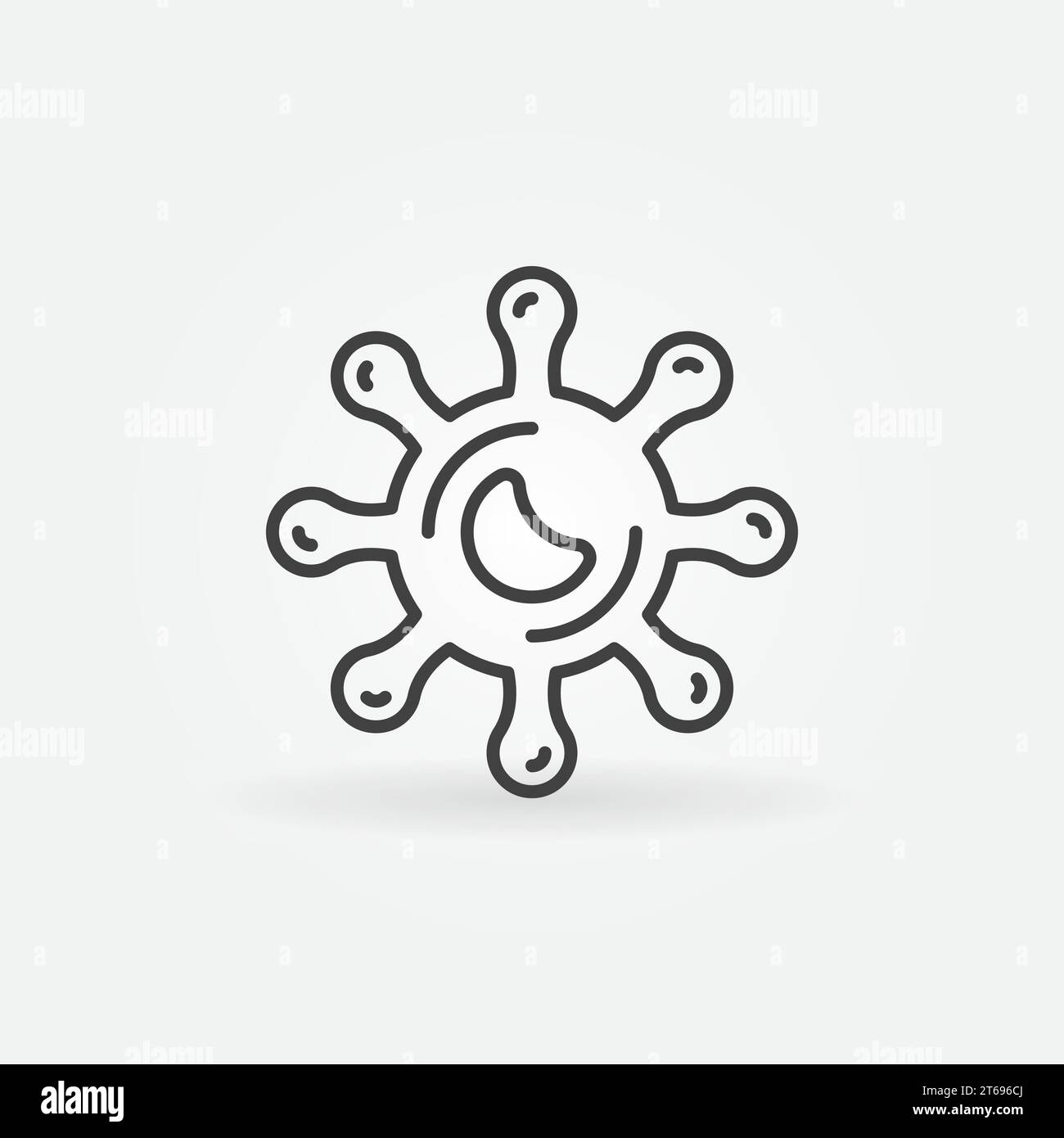 Virus icon line element Stock Vector Images - Alamy
