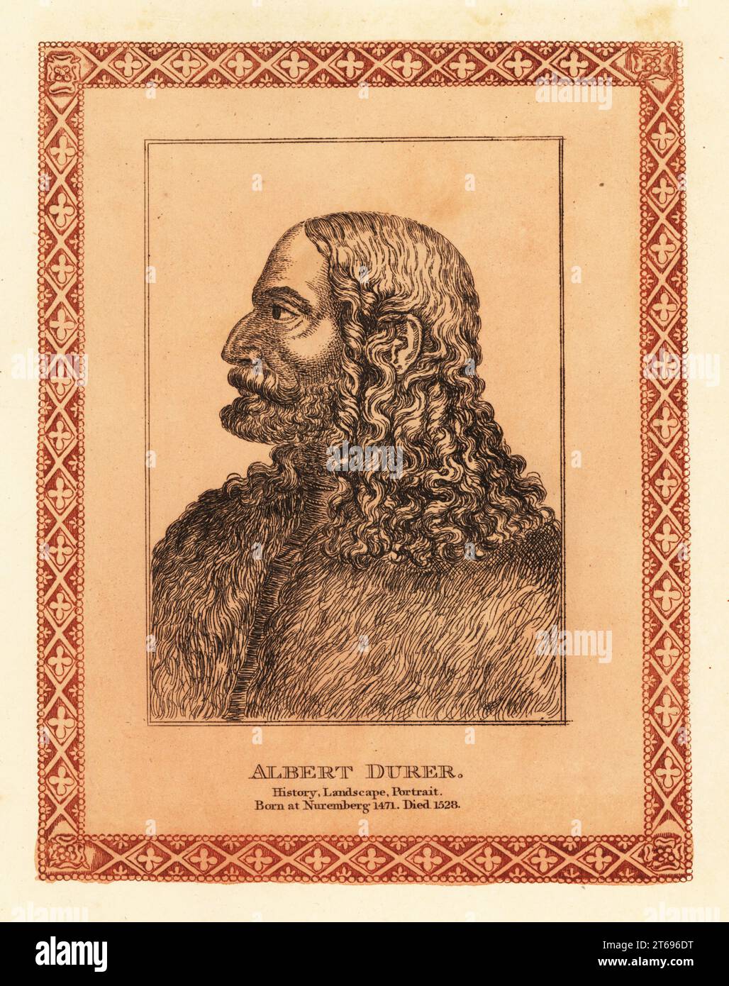 Portrait of Albrecht Dürer, 1471-1528, German painter, printmaker and ...