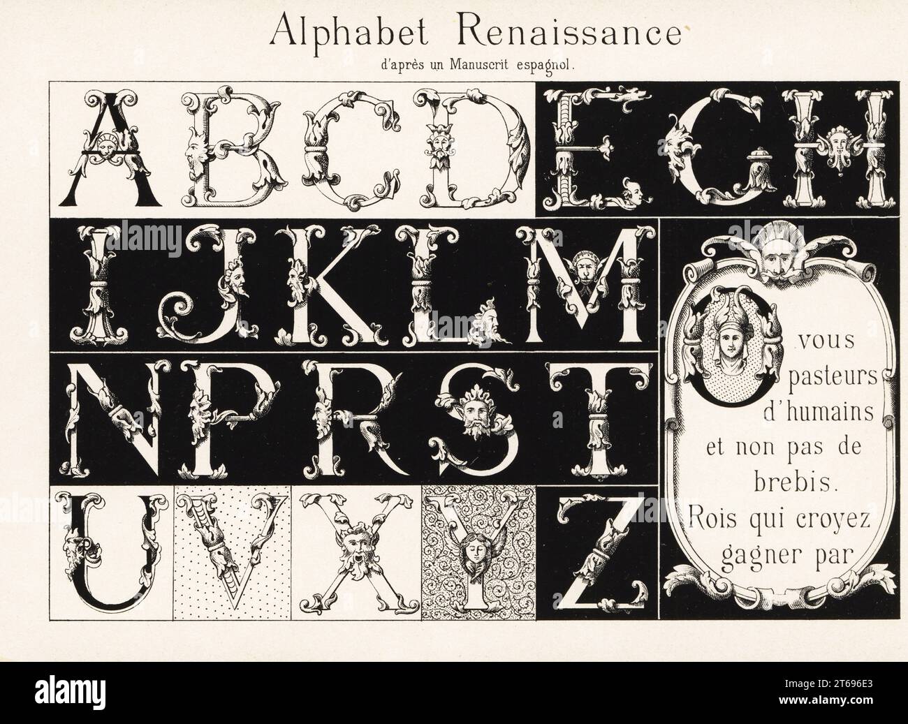 Illuminated manuscript alphabet hi-res stock photography and images - Alamy