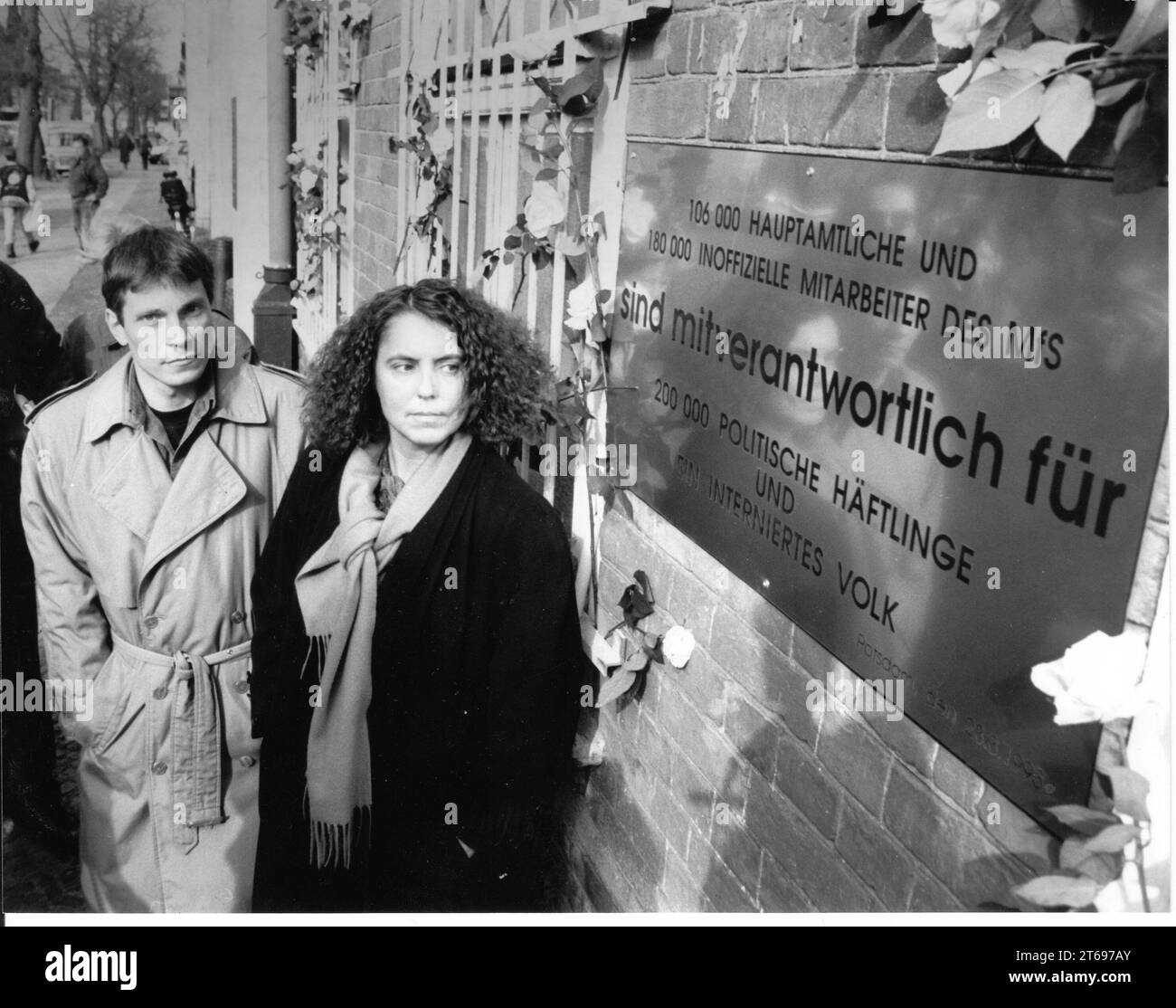 The author and GDR civil rights activist Freya Klier in front of the ...