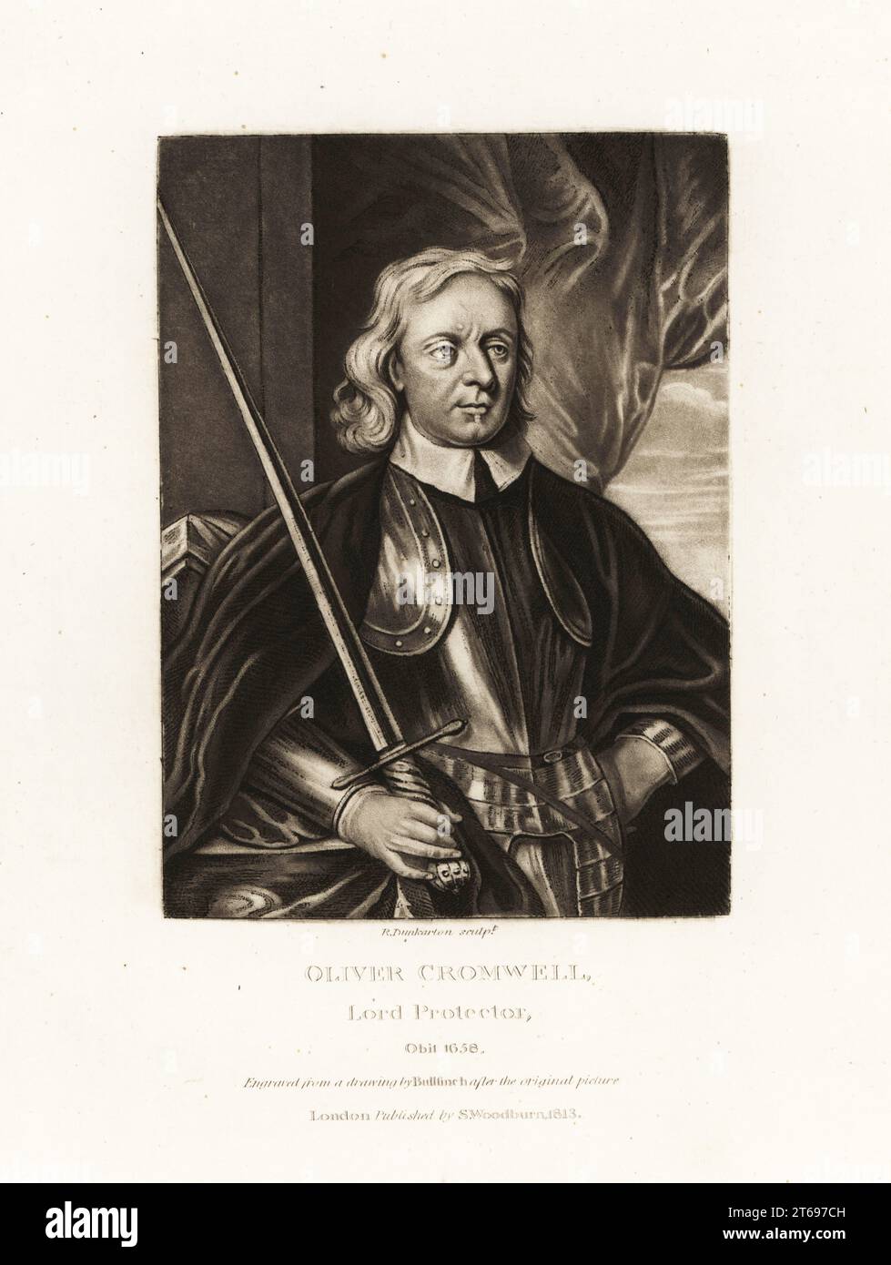 Oliver Cromwell, 1599-1658, English general and statesman, leader of ...