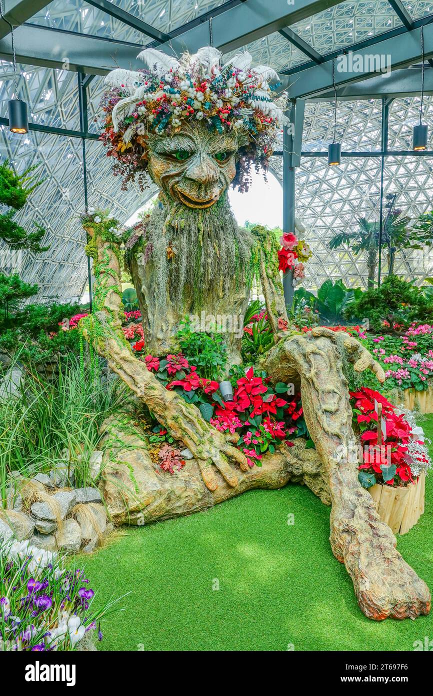 Flower sculpture, Singapore Stock Photo - Alamy