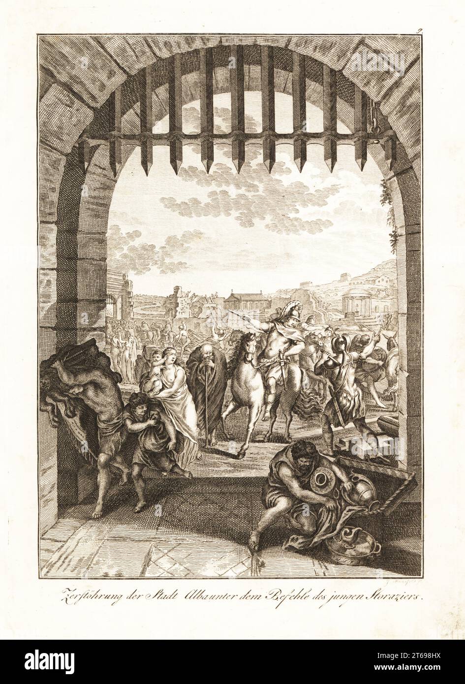 The destruction of the Latin city of Alba Longa under the orders of the ...