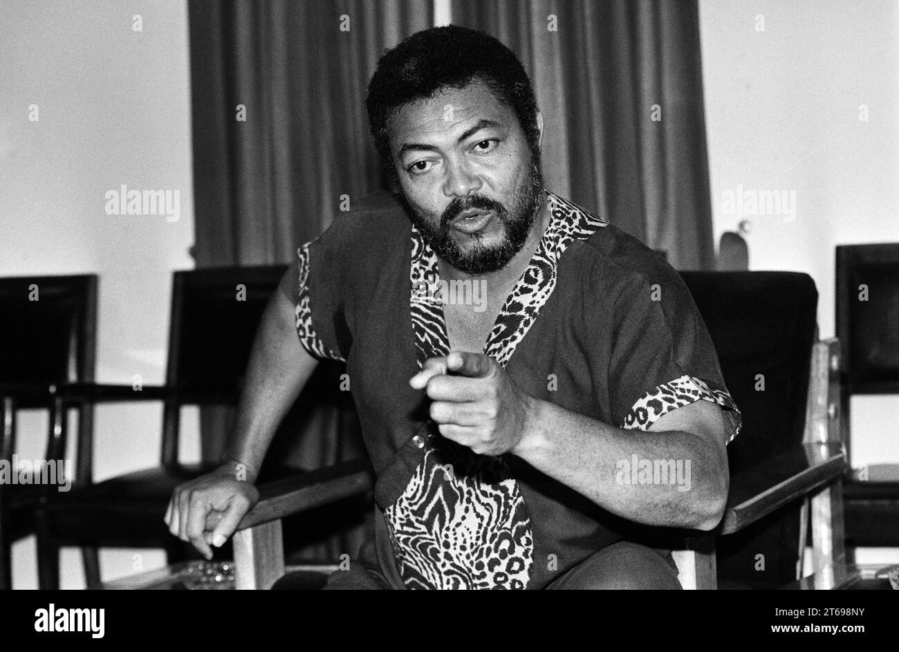 Ghana, Accra, 12/02/1993 Archive: 39-11-04 Photo: President Jerry ...