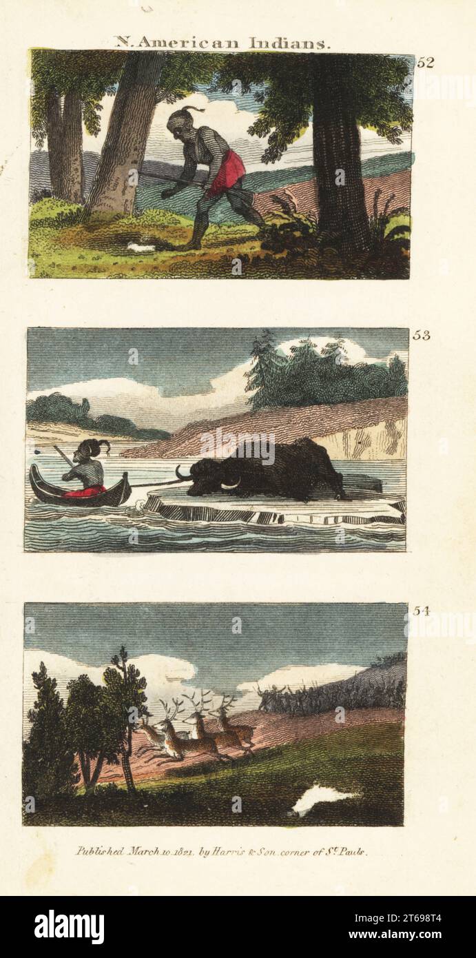 Native american hunting deer hi-res stock photography and images - Alamy