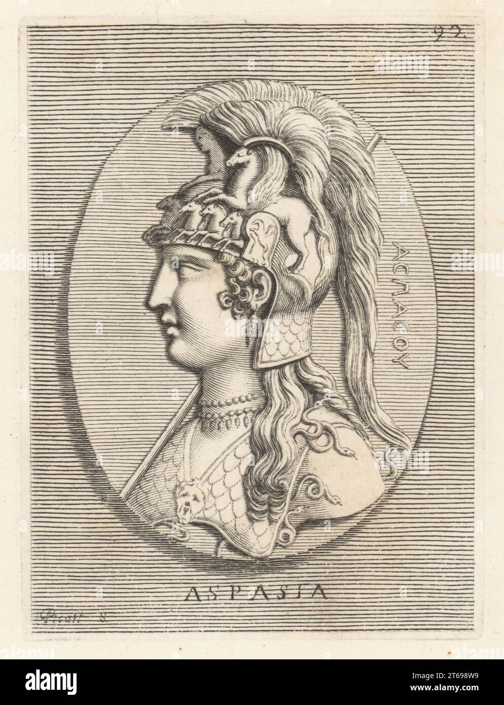 Aspasia, born in Miletus, she moved to Athens and became famous for her ...