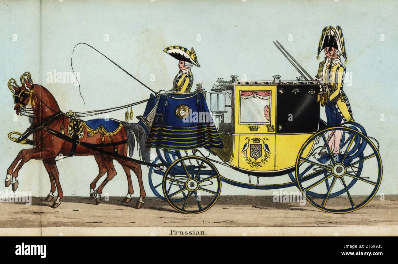 Carriage of the Prussian minister, Baron Bulow, in Queen Victorias ...