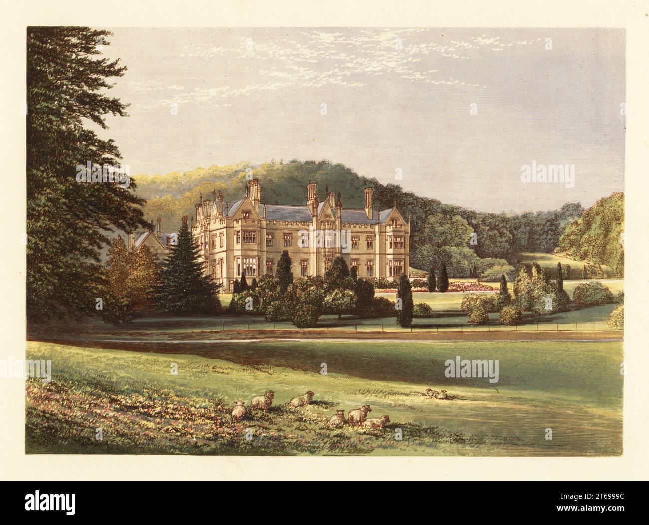 Mamhead, Devon, England. Georgian house built from 1827 by architect ...