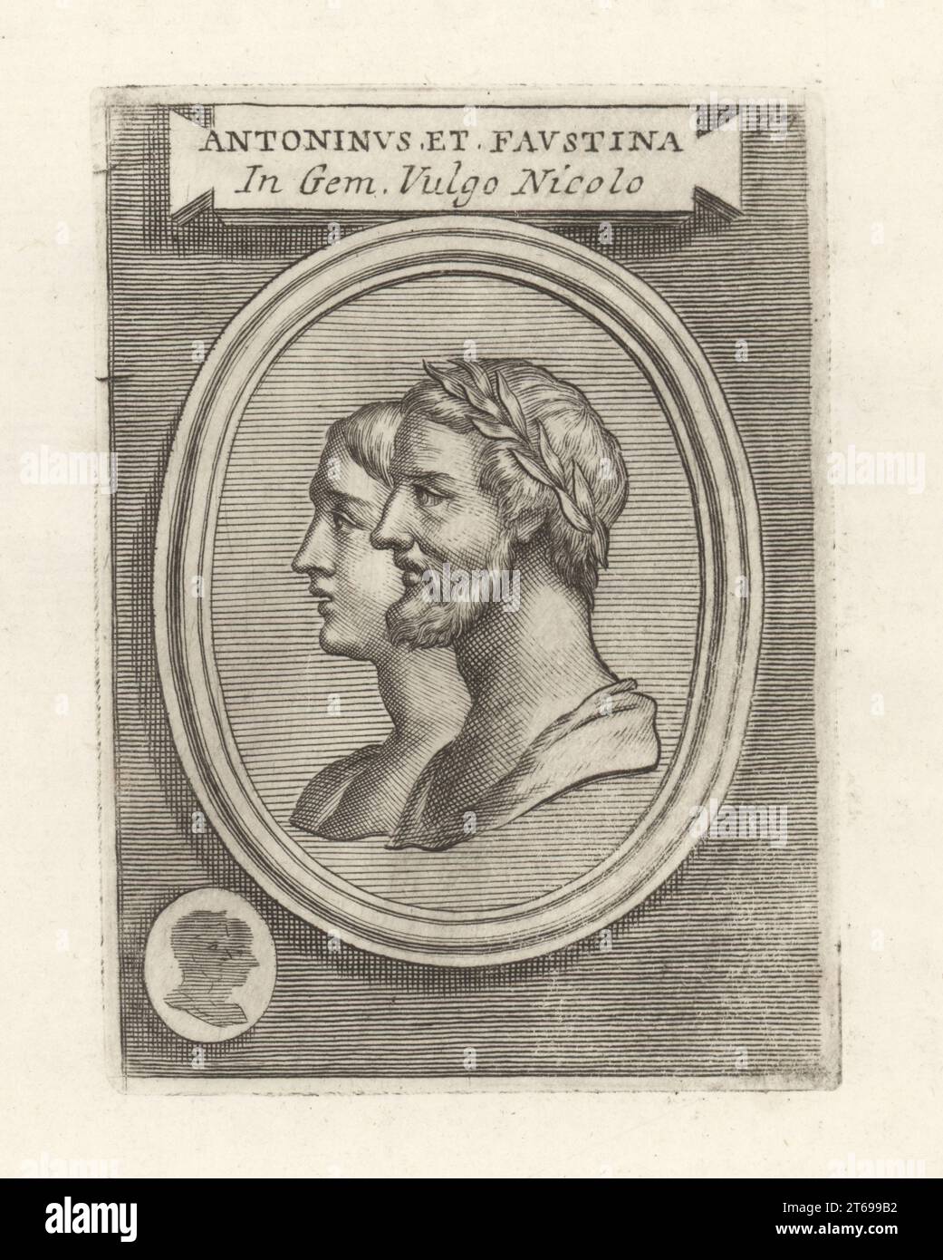 Emperor Antoninus Pius, 86-161, and his wife, Faustina the Elder, c.100 ...