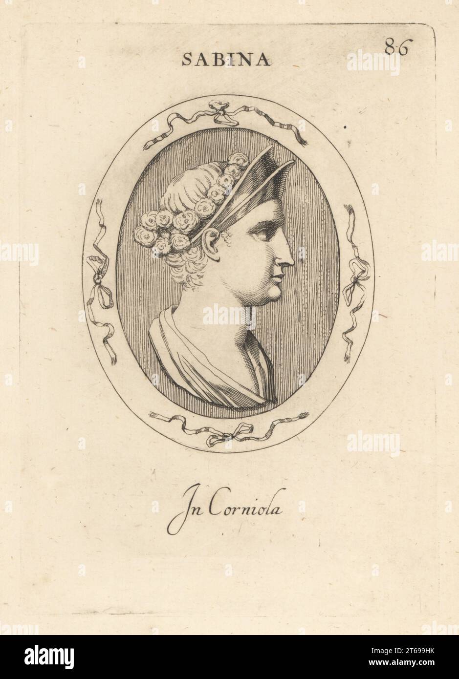 Bust of Vibia Sabina, 83136 AD, Roman Empress, wife of the Roman ...