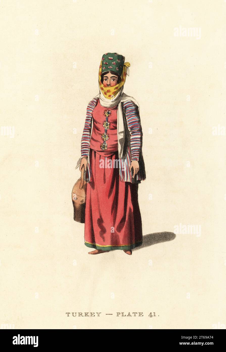 Costume of a Simiot woman, Island of Simia, Ottoman Empire (now Simi or ...