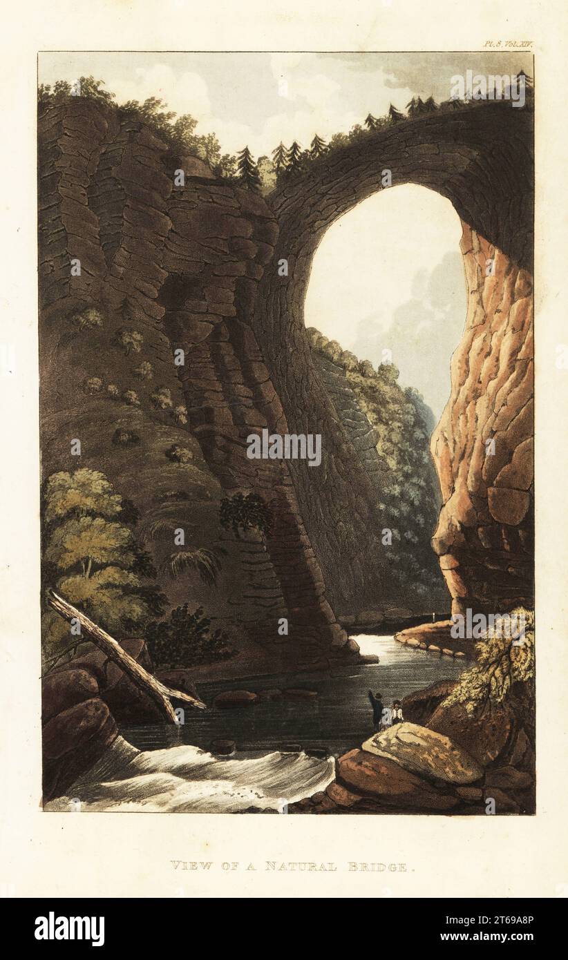 View of a natural bridge in shenandoah valley hi-res stock photography ...