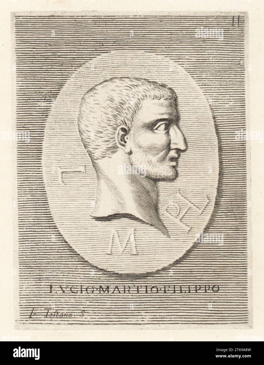 Lucius Marcius Philippus, politician and senator in the late Roman ...