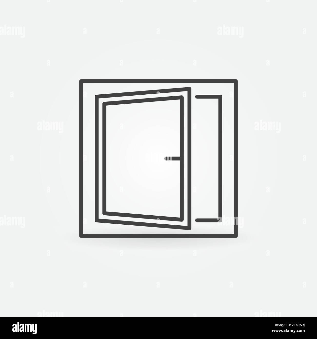 Window vector concept simple icon or symbol in thin line style Stock ...