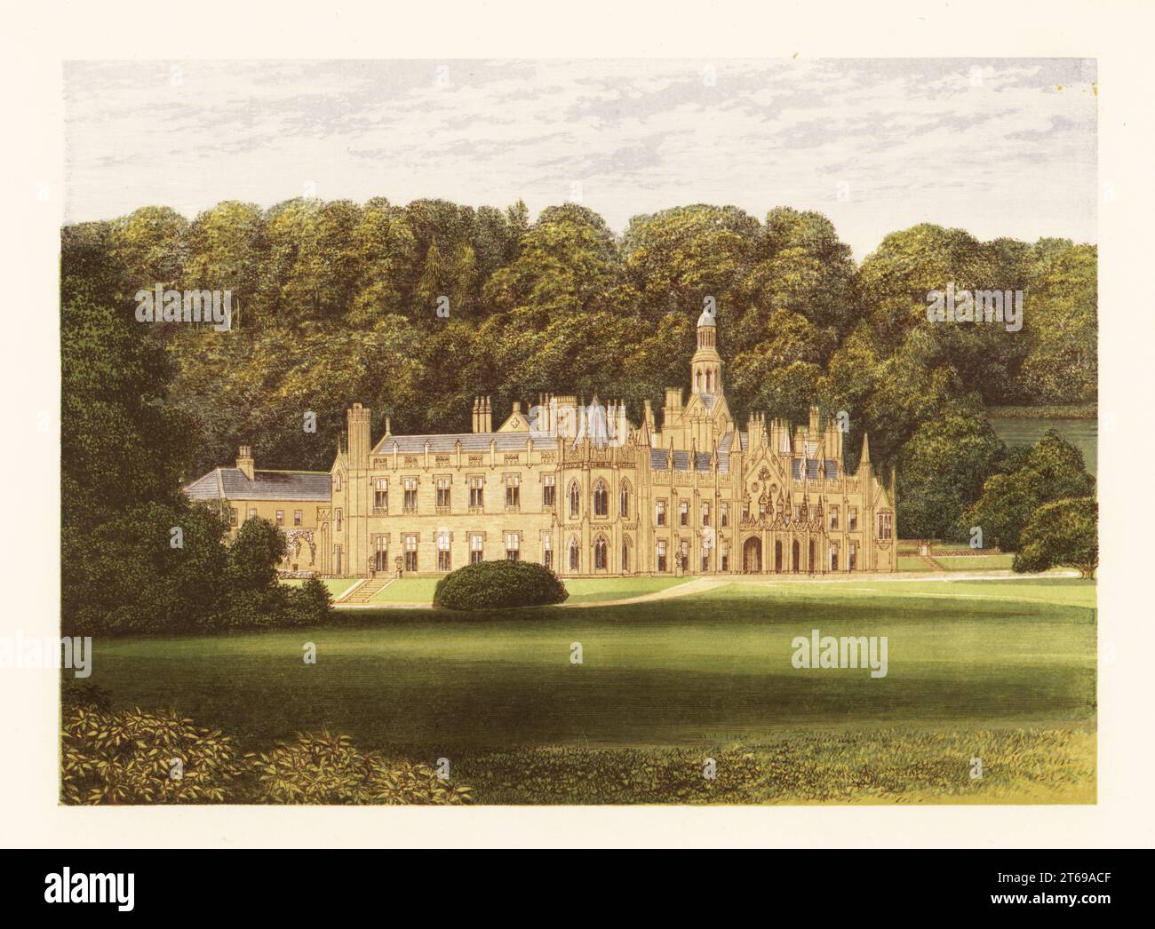 Shelton Abbey, County Wicklow, Ireland. Gothic-Revival-style house in ...