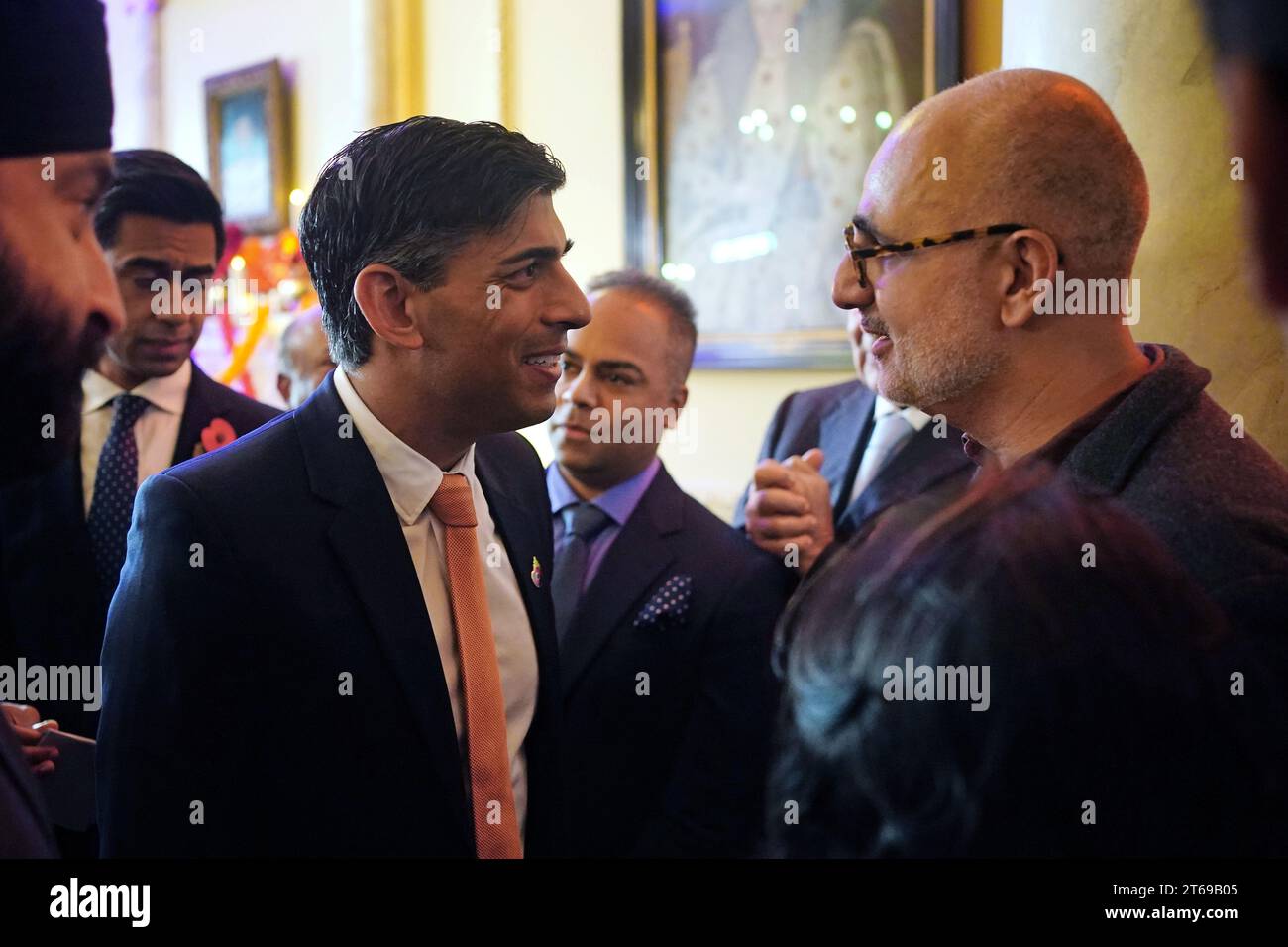 Prime Minister Rishi Sunak greets Shamil Thakrar, co-founder of Dishoom ...