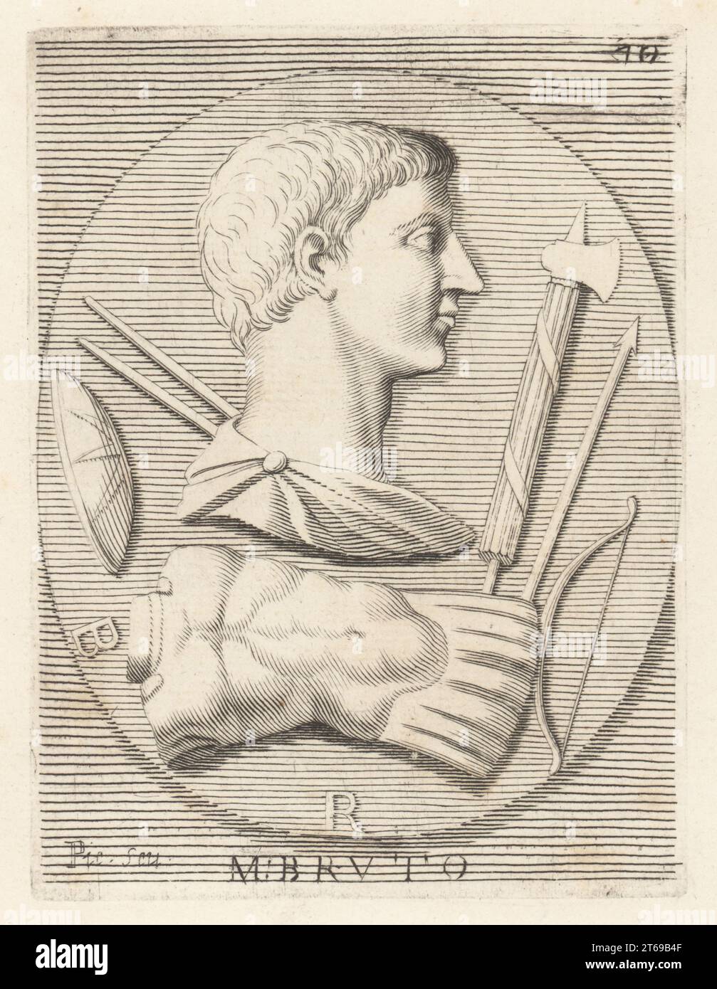 Marcus Junius Brutus, Roman politician, orator, and the most famous of ...