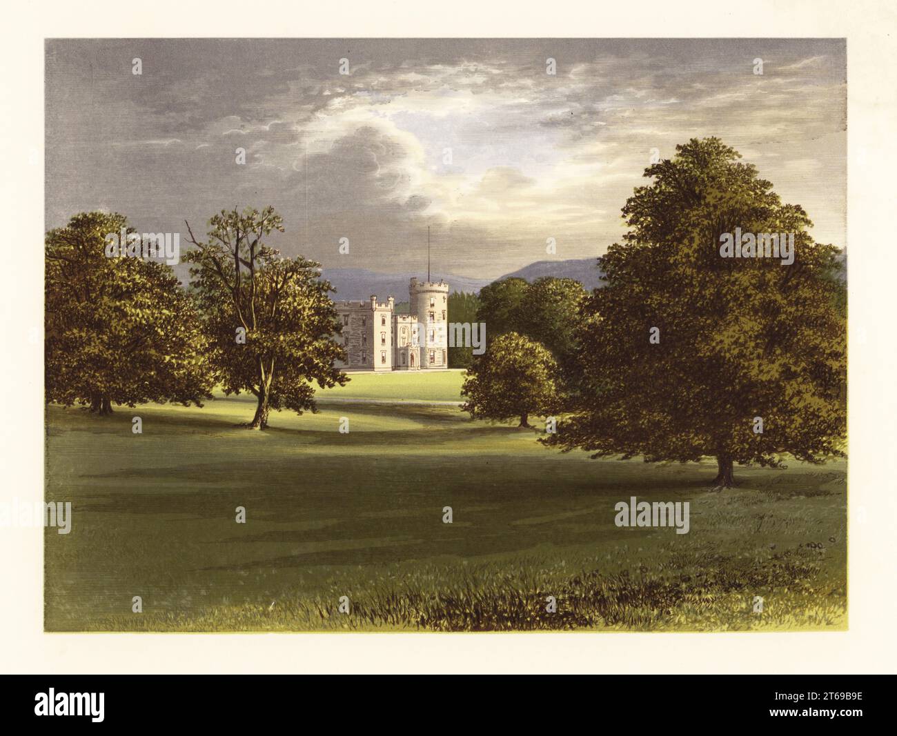 Castle Forbes, Aberdeenshire, Scotland. Scottish baronial style castle ...