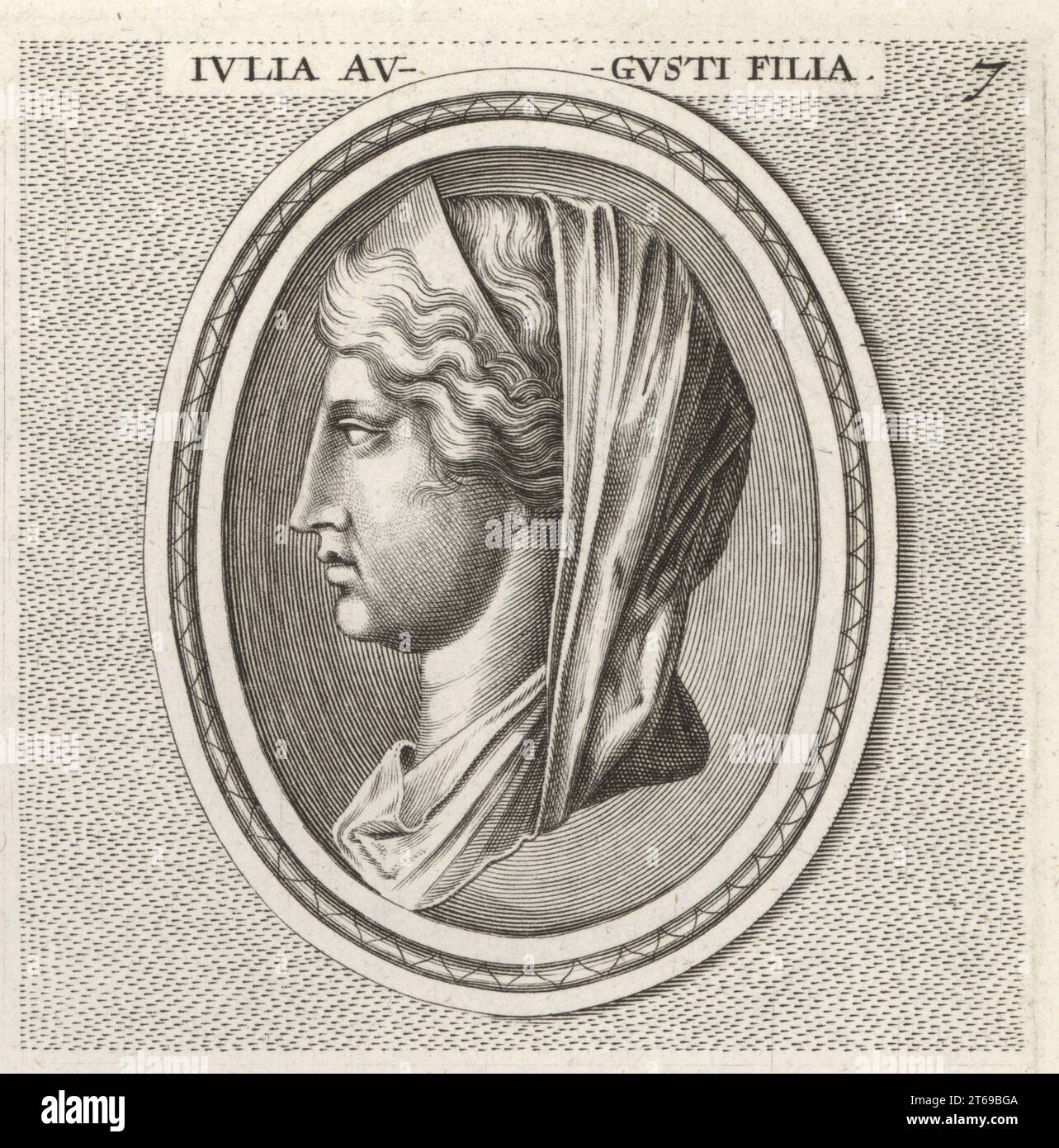 Julia, daughter of Roman emperor Augustus, 39 BC- 14 AD. Her scandalous ...