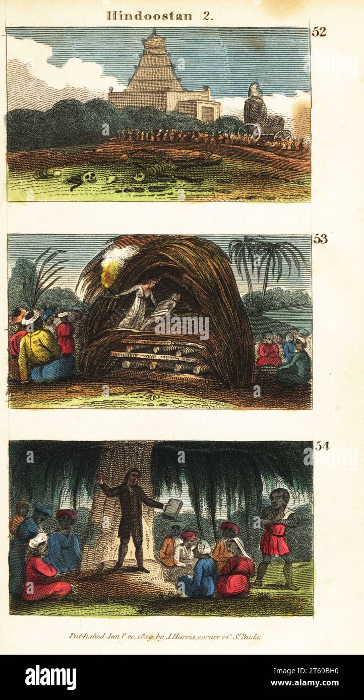 Historical views of Hindoostan (India). The chariot festival at the ...