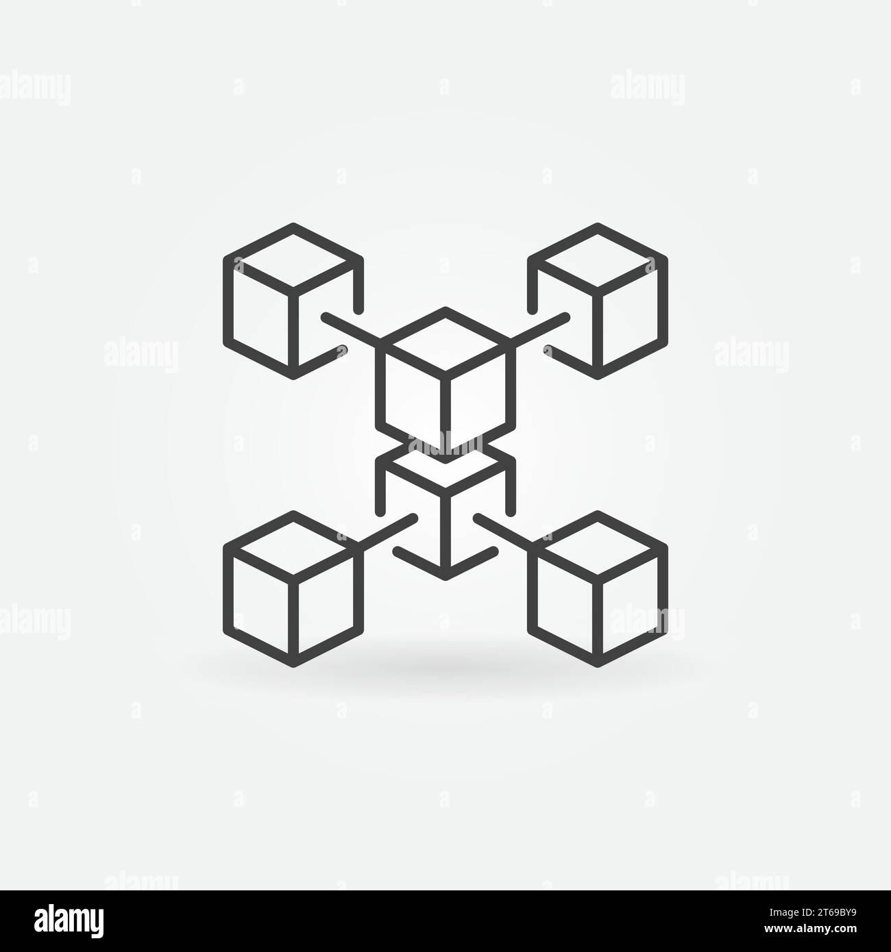 Abstract data sharing network logo design technology hi-res stock ...
