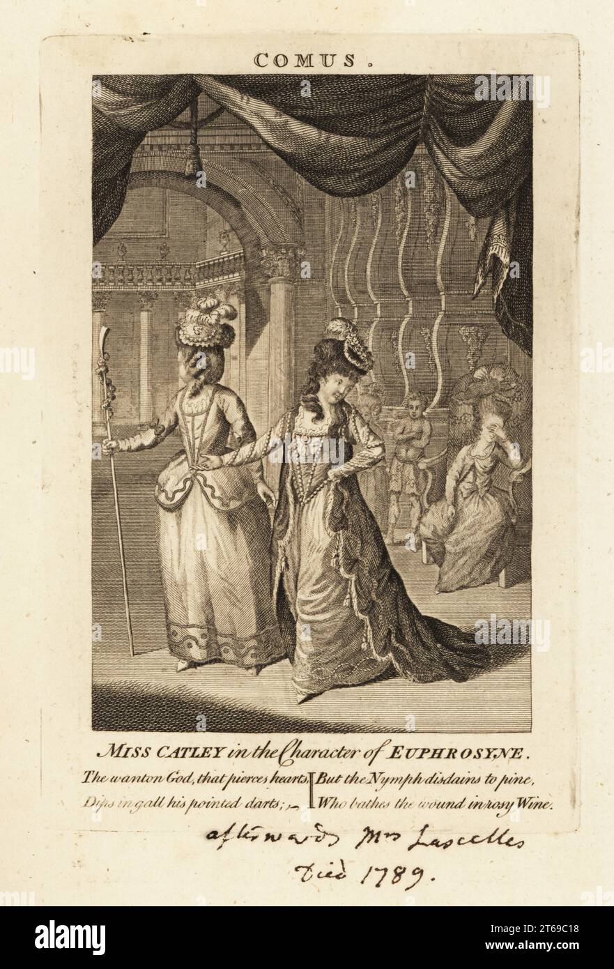 Miss Ann Catley in the character of Euphrosyne in John Miltons Comus ...
