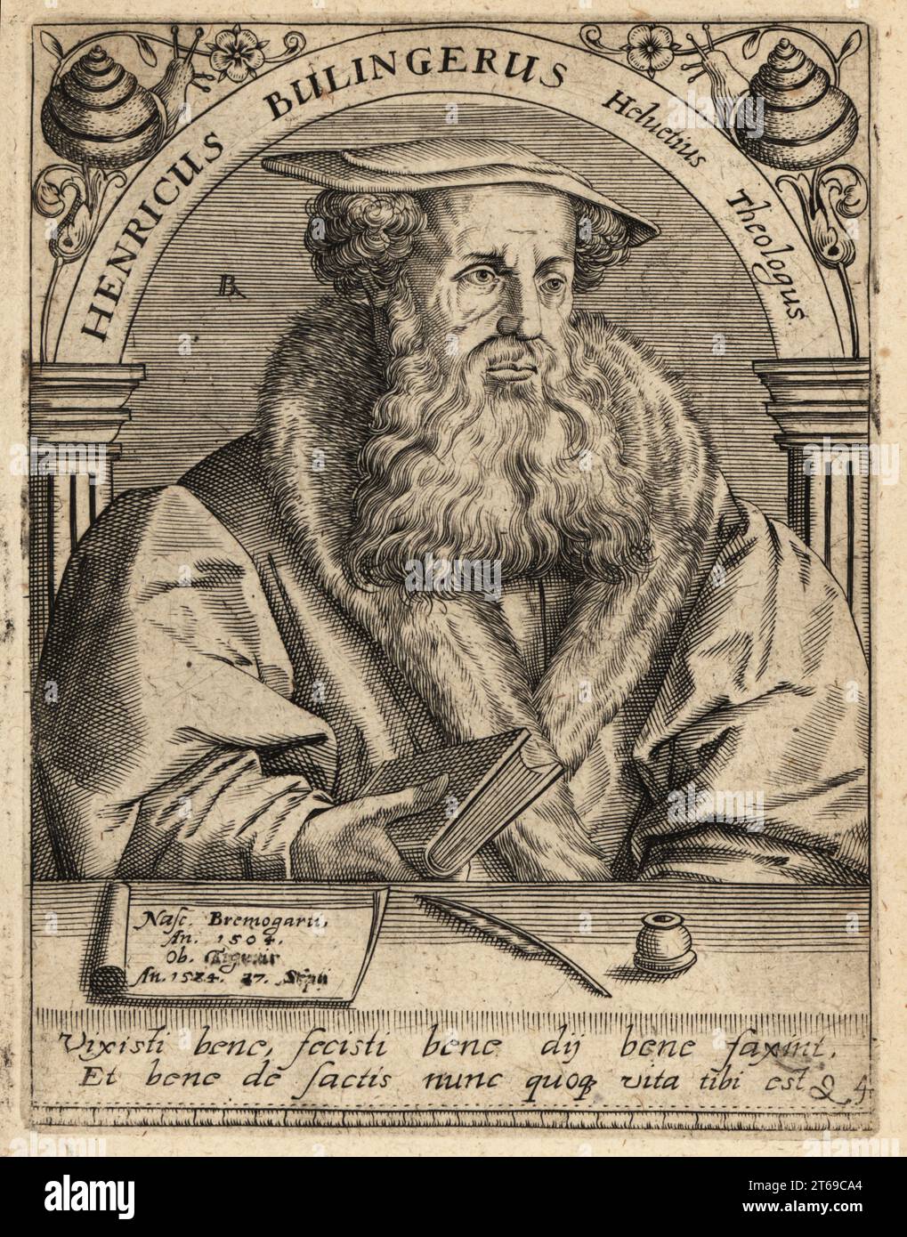 Heinrich Bullinger, 1504-1575, Swiss reformer, successor to Huldrych ...