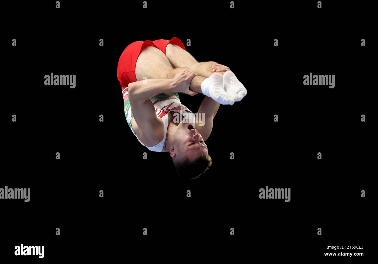 Bulgaria's Mariyan Mihalev competes in the Men's Trampoline ...
