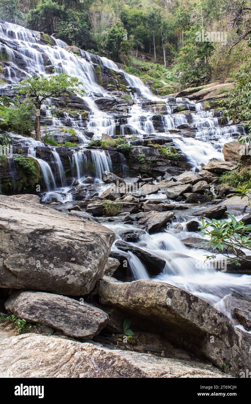 Mae Ya waterfall, Doi Inthanon national park, Chiang Mai Thailand Stock ...