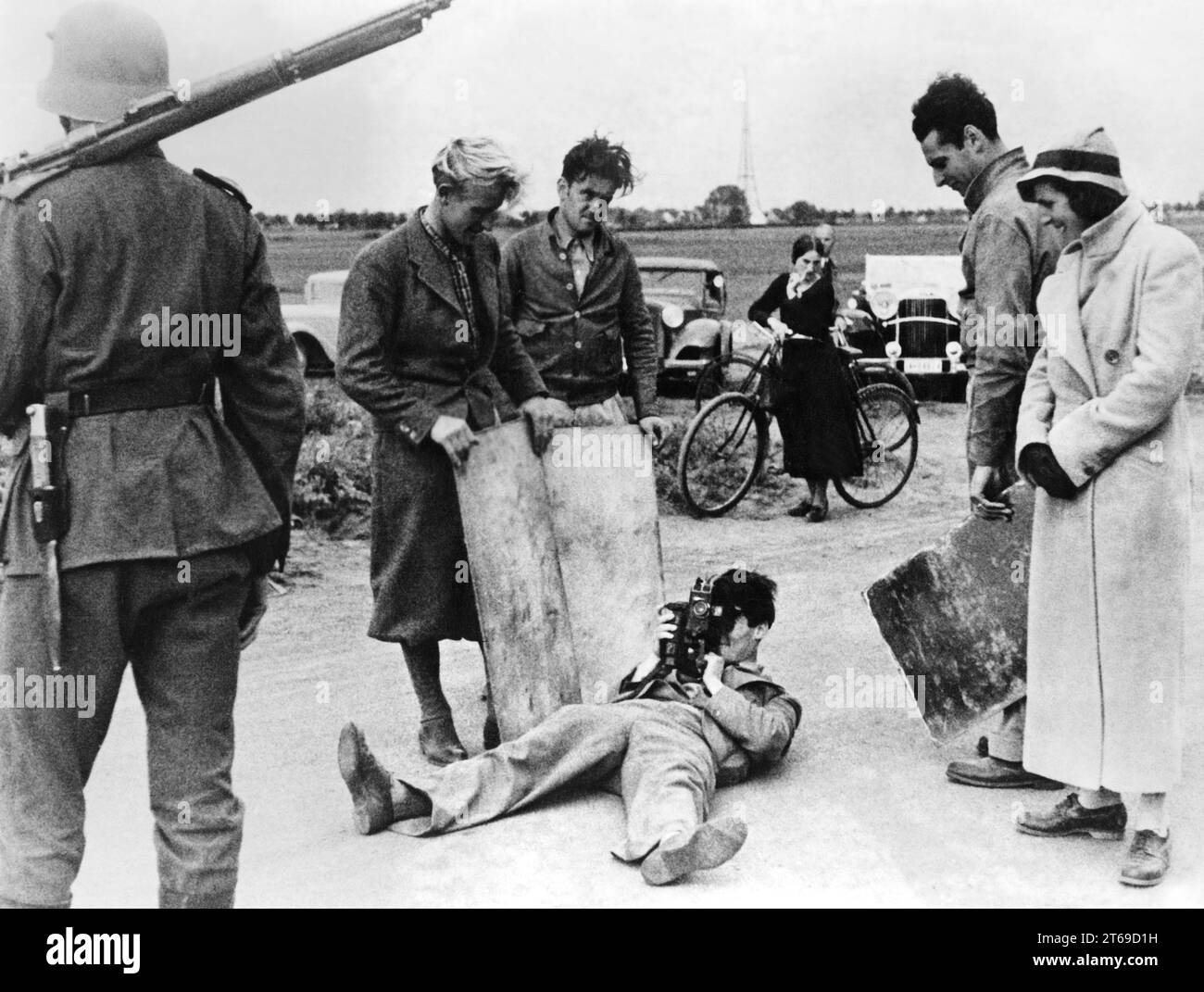 During the filming of Tag der Freiheit! - Our Wehrmacht in Nuremberg ...