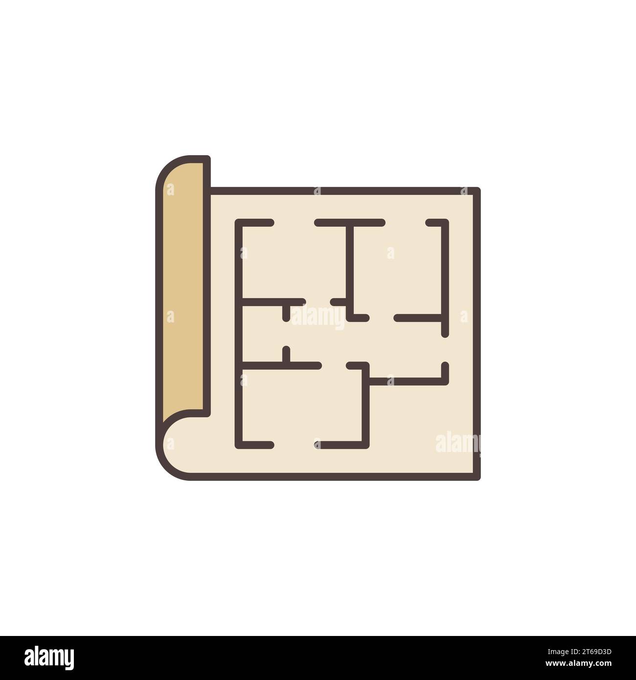 House Plan vector concept modern colored icon or design element Stock ...
