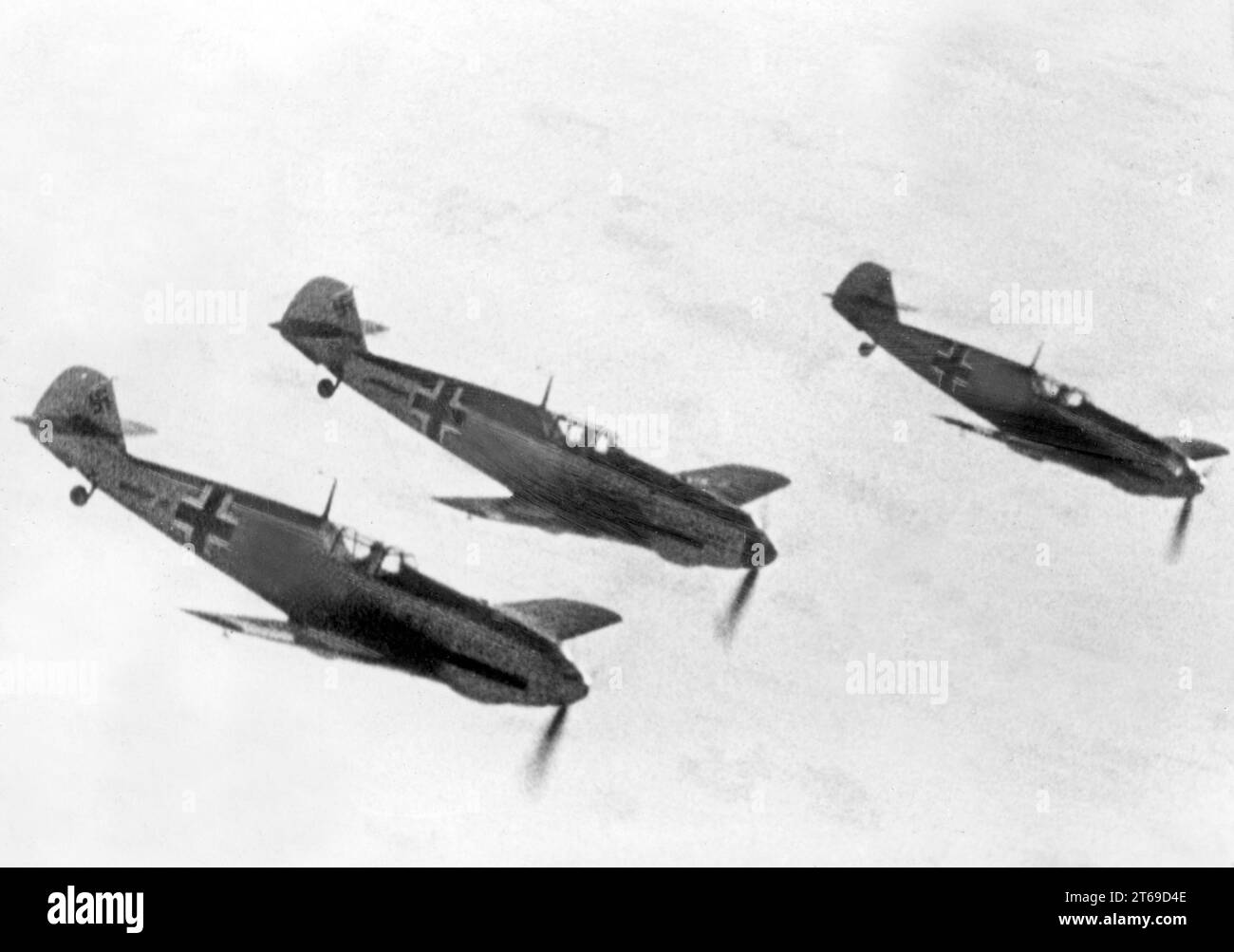 Messerschmitt bf 109 air Black and White Stock Photos & Images - Alamy