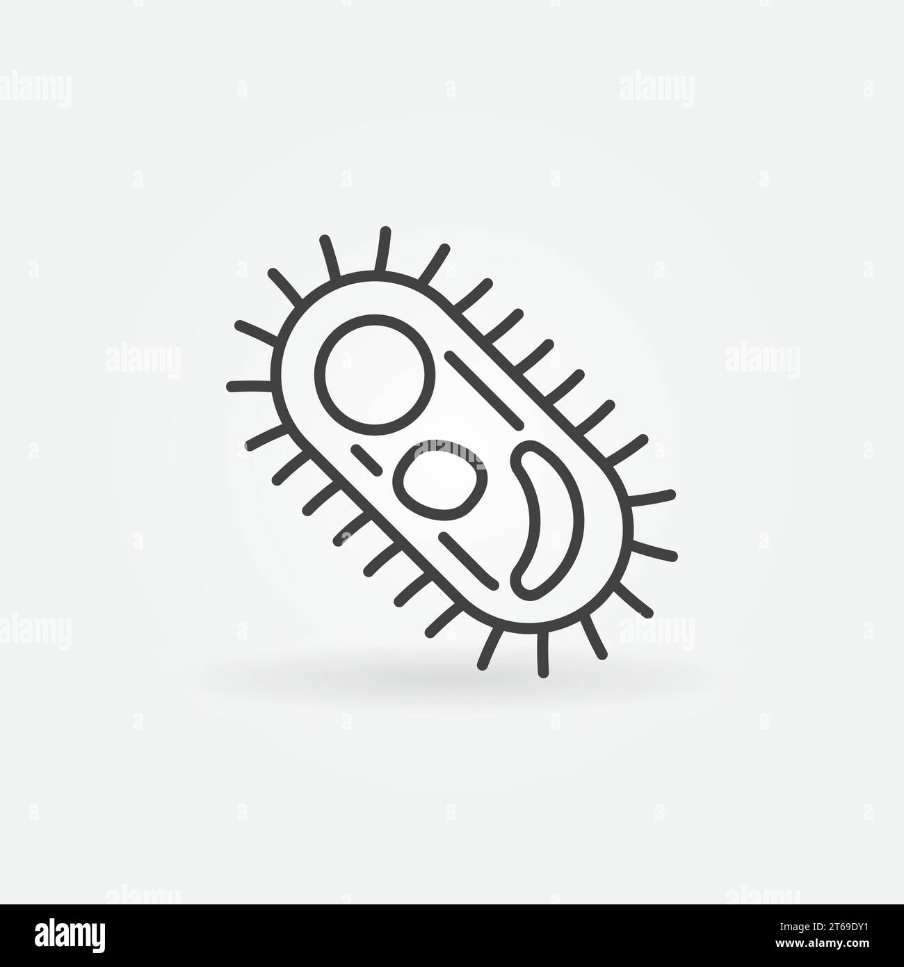 Virus or Pathogen vector concept icon or design element in thin line ...