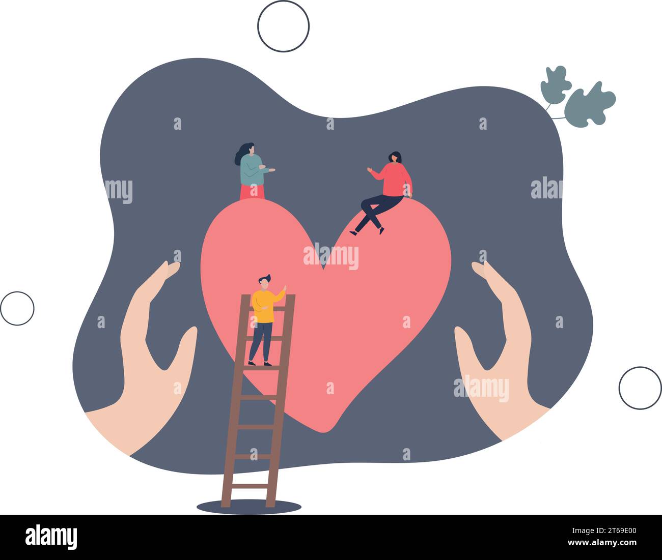 Charity and volunteering as donation help for community.Generous ...