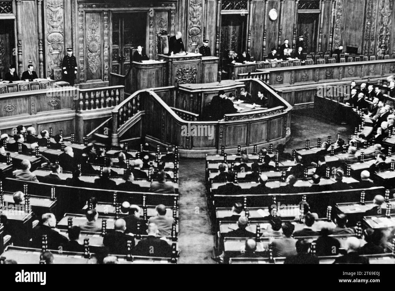 Opening session of the 81st session of the Japanese Parliament in Tokyo ...