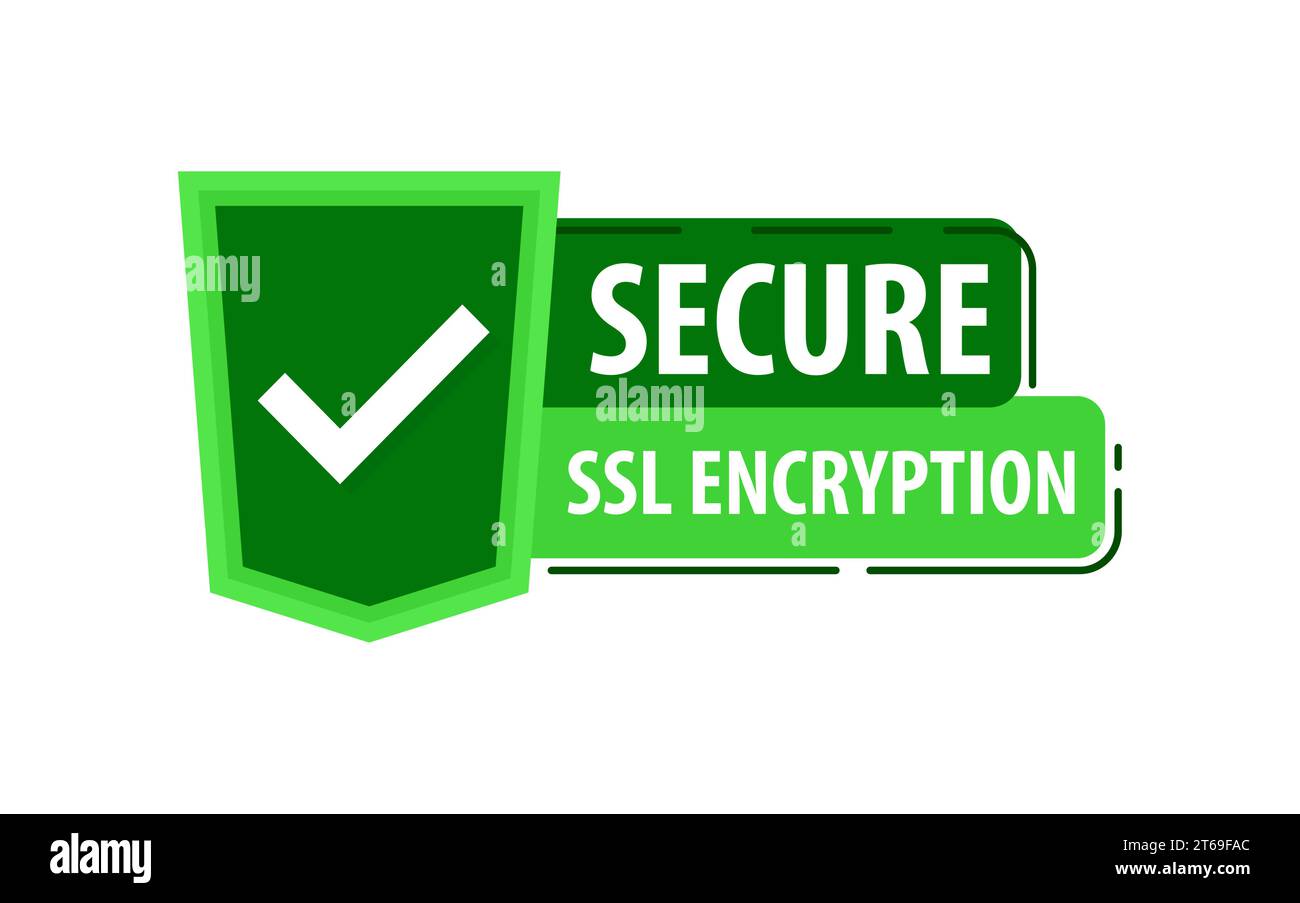 Green Secure Checkmark Badge Illustrating SSL Encryption for Safe Internet Browsing and ...