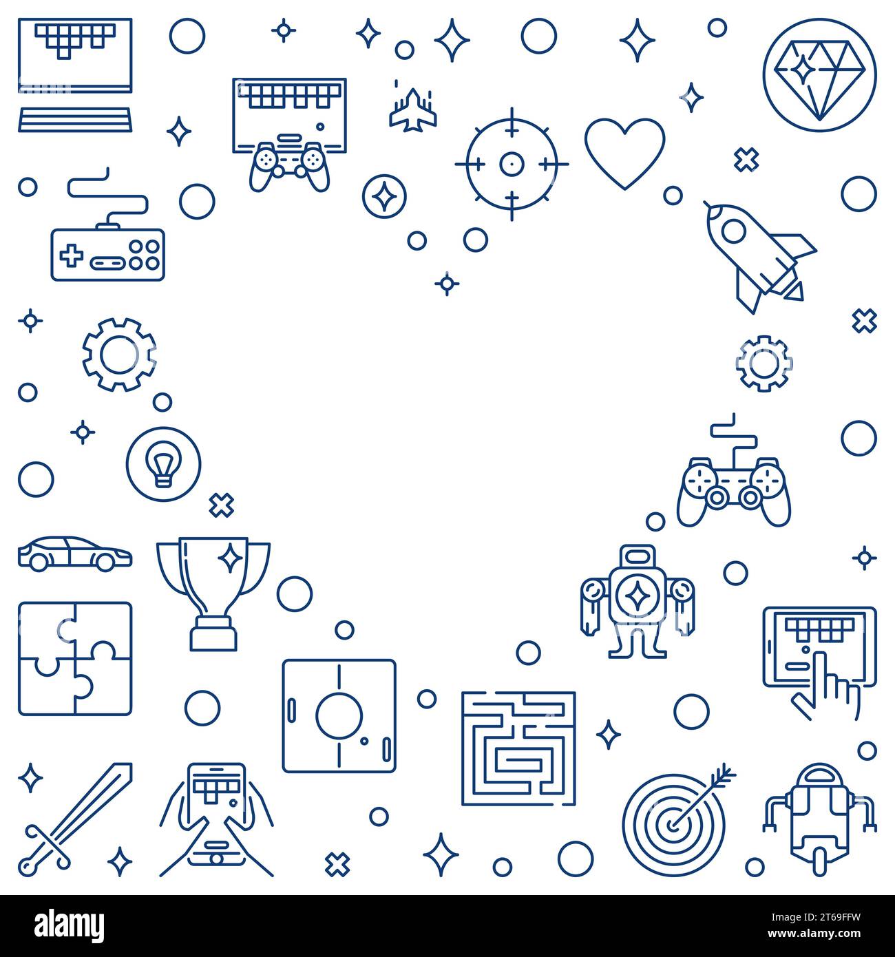 Video games design heart hi-res stock photography and images - Alamy